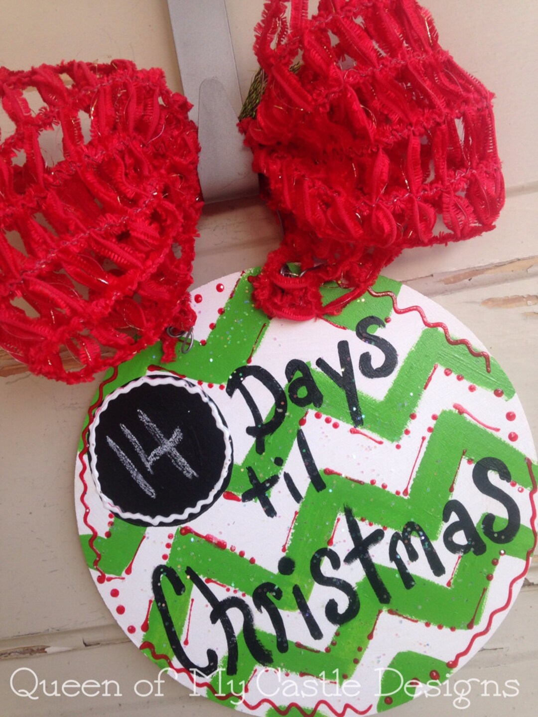 Christmas Countdown Santa Classroom Teacher Family Ornament - Etsy