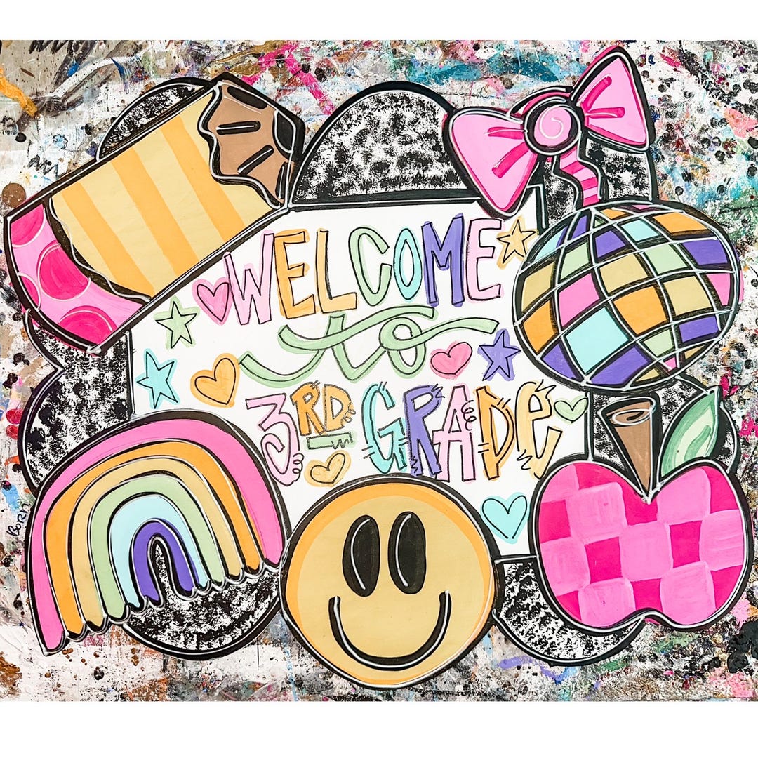 Teacher Gift - Classroom Door Hanger - Back to School - School Sign ...