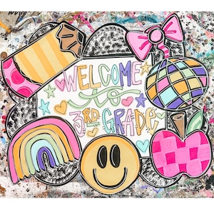 Teacher Gift - Classroom Door Hanger - Back to School - School Sign ...