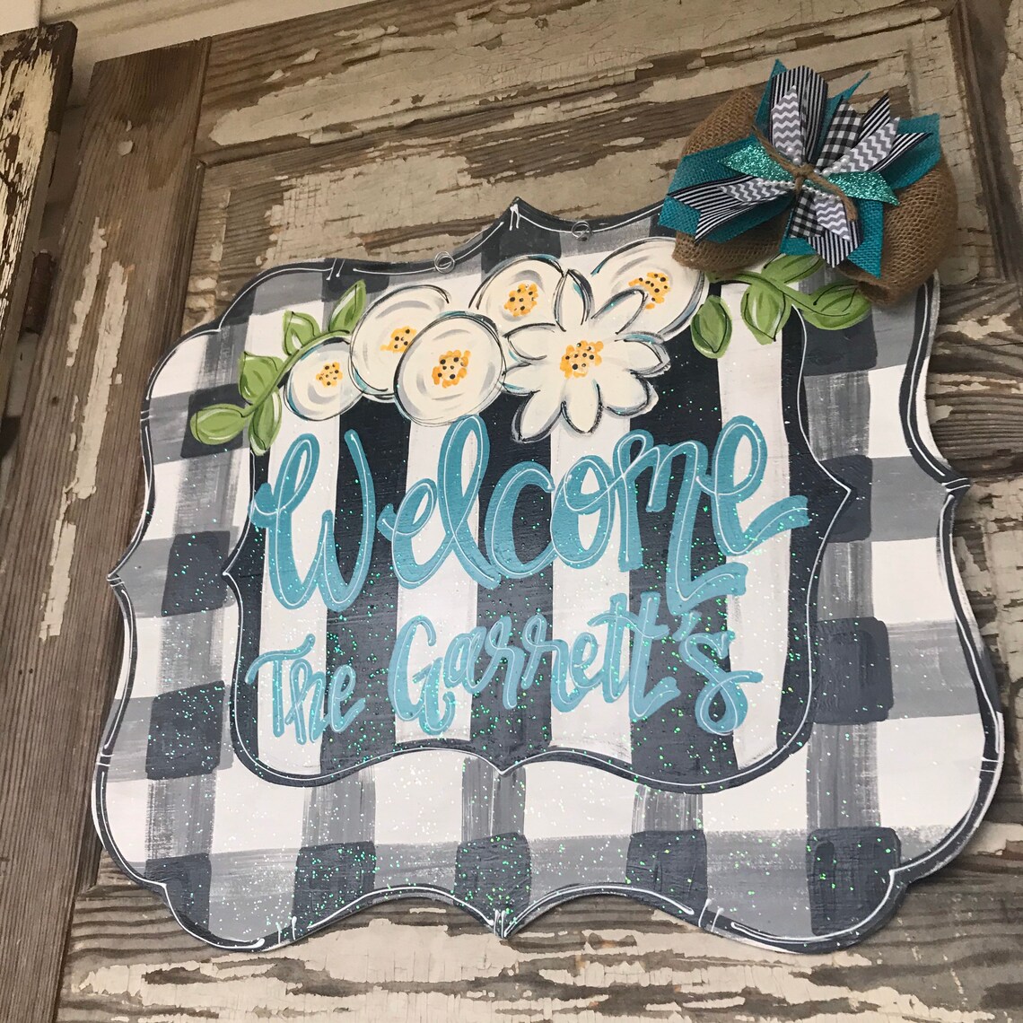 Personalized Door Hanger Spring Door Hanger Summer Door | Etsy