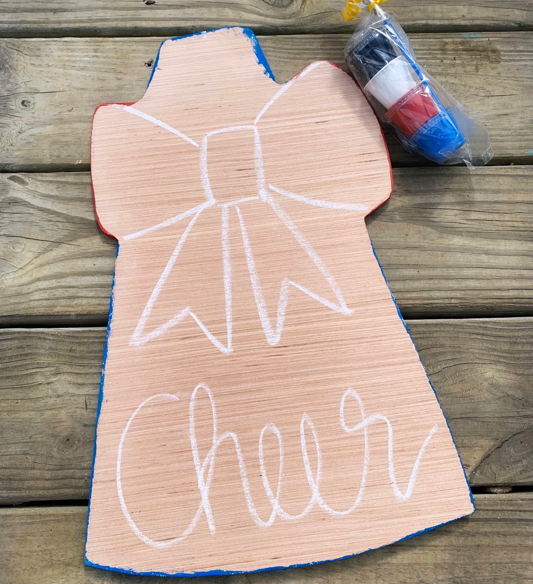 Cheerleader Paint Kit - Kids Paint Kit - DIY Art Project - Paint at ...