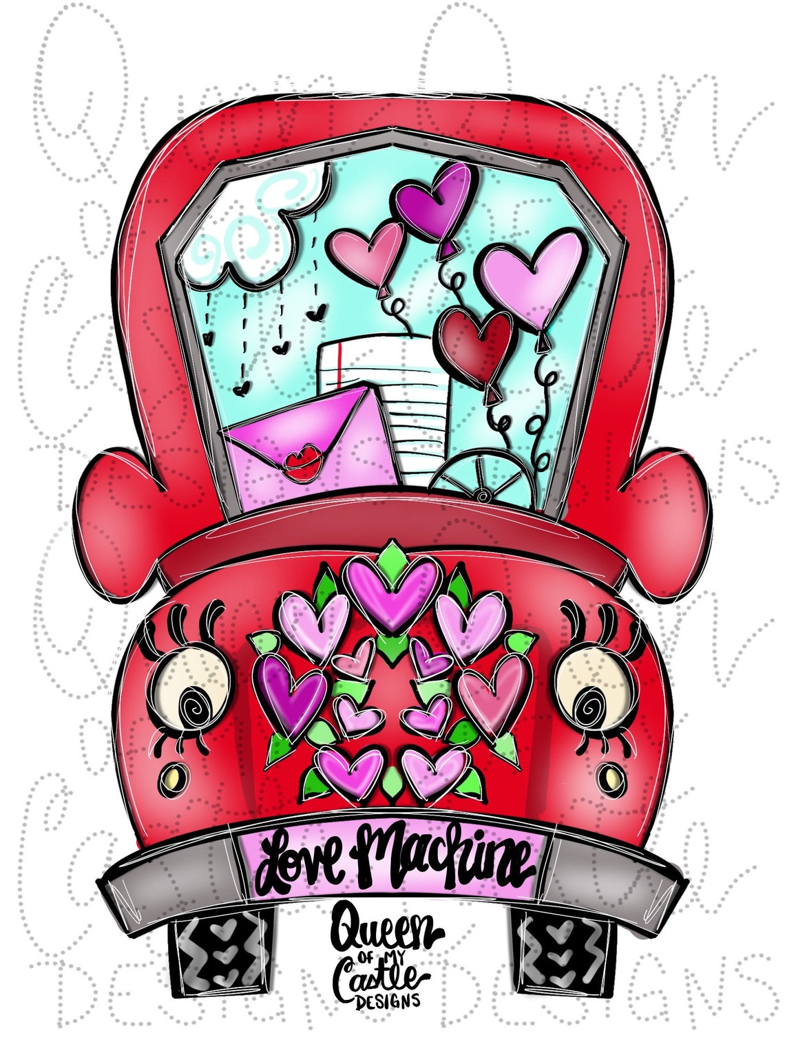 TEMPLATE Valentines Template Door Hanger Template DIY Door - Etsy