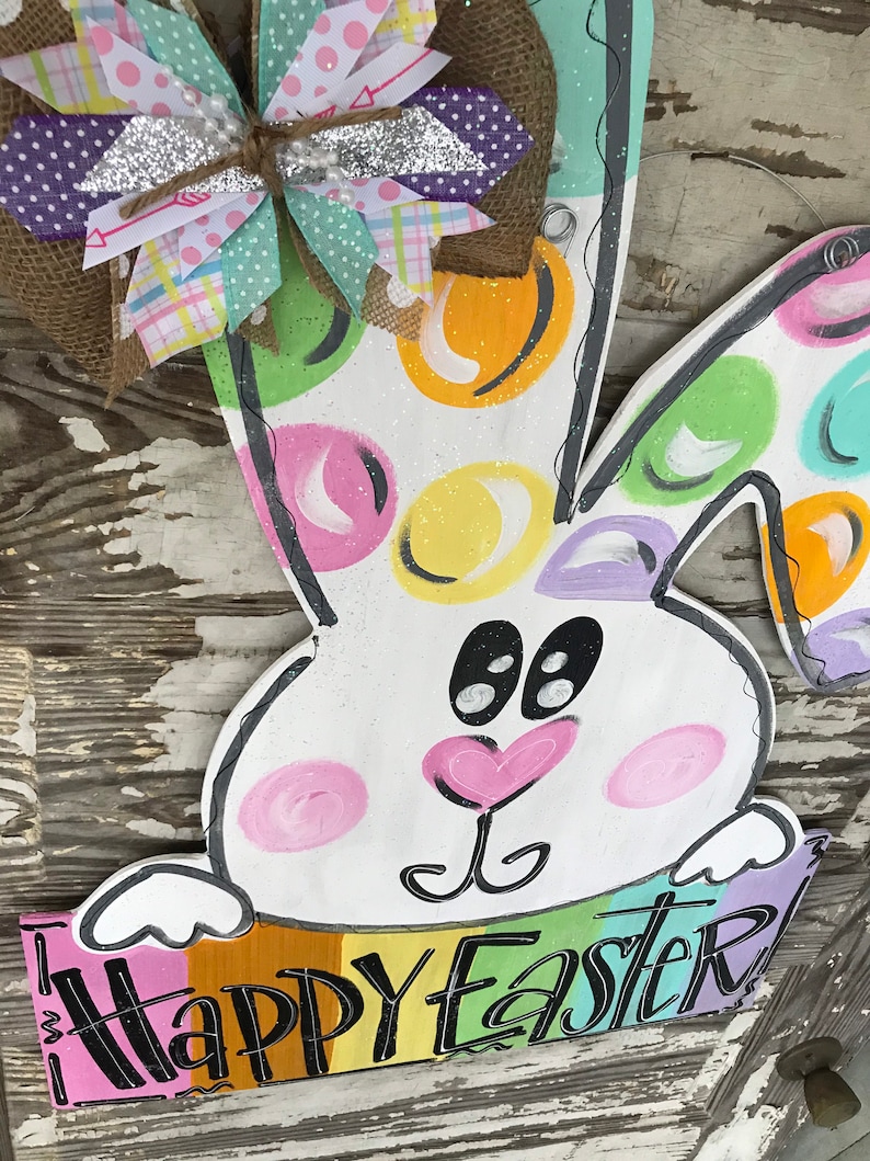 Easter Door Hanger Personalized Door Hanger Easter Decor - Etsy