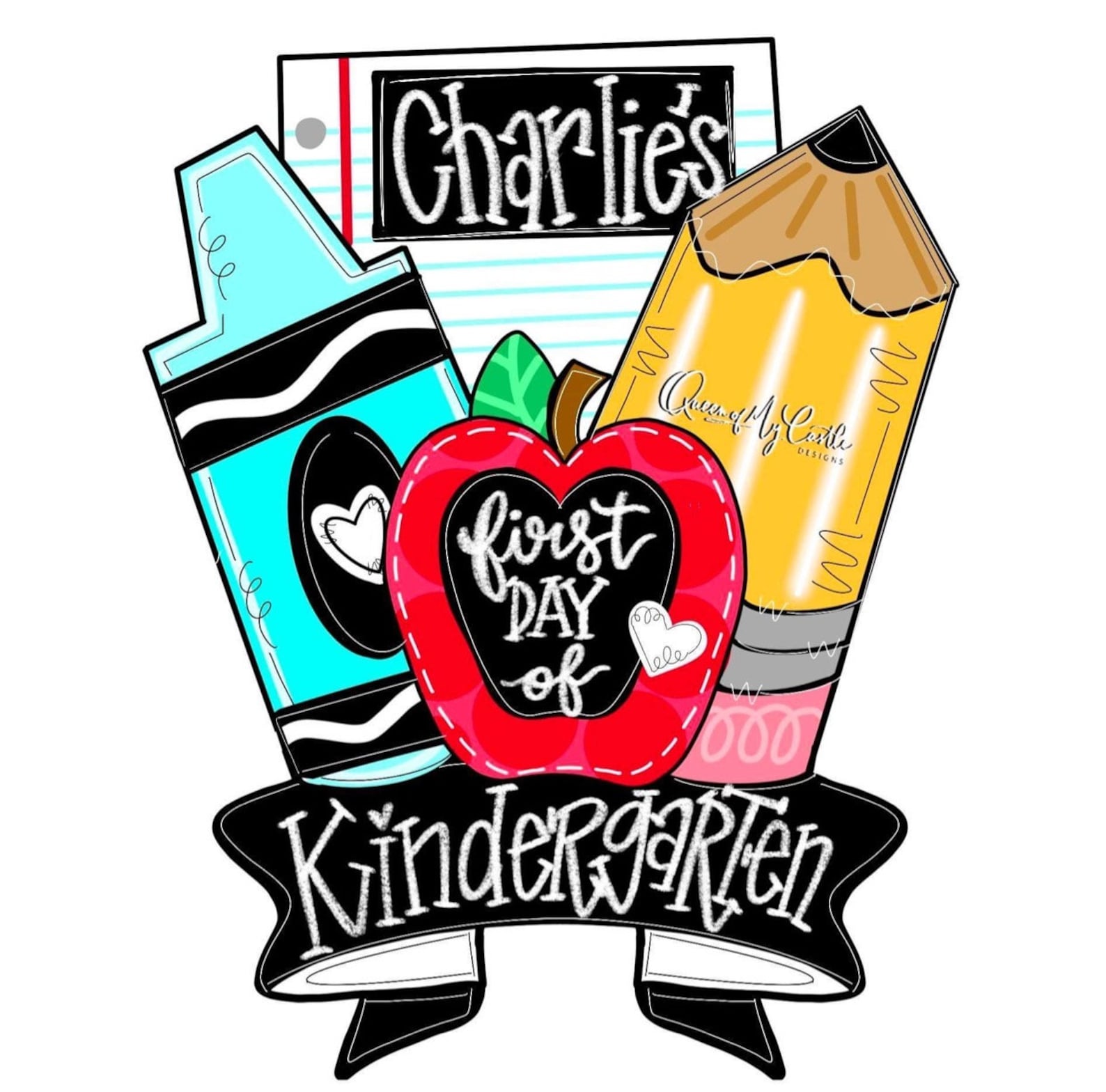 TEMPLATE Teacher Door Hanger Template DIY Door Hanger - Etsy