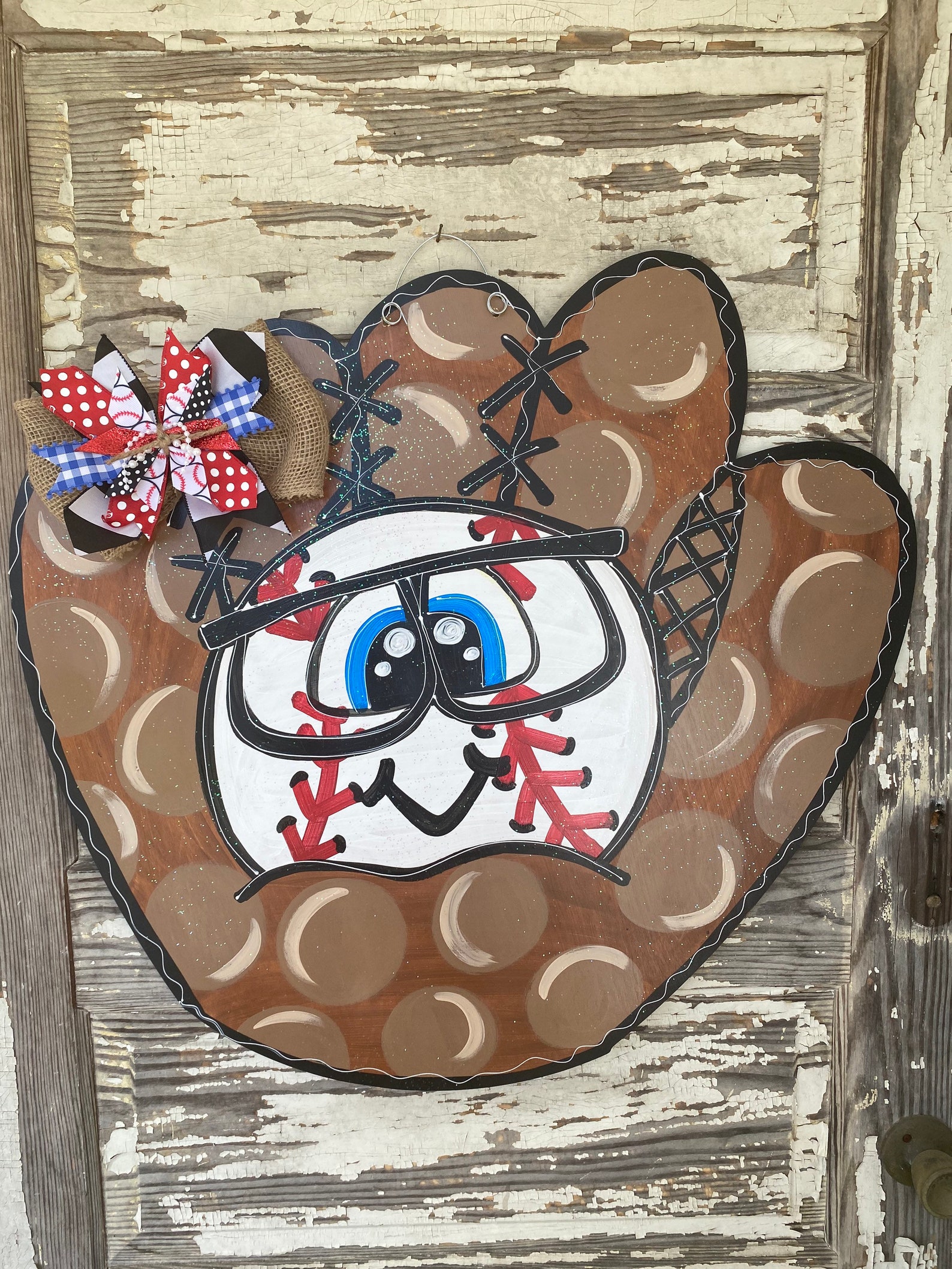 Baseball Door Hanger Baseball Sign Baseball Door Decor - Etsy