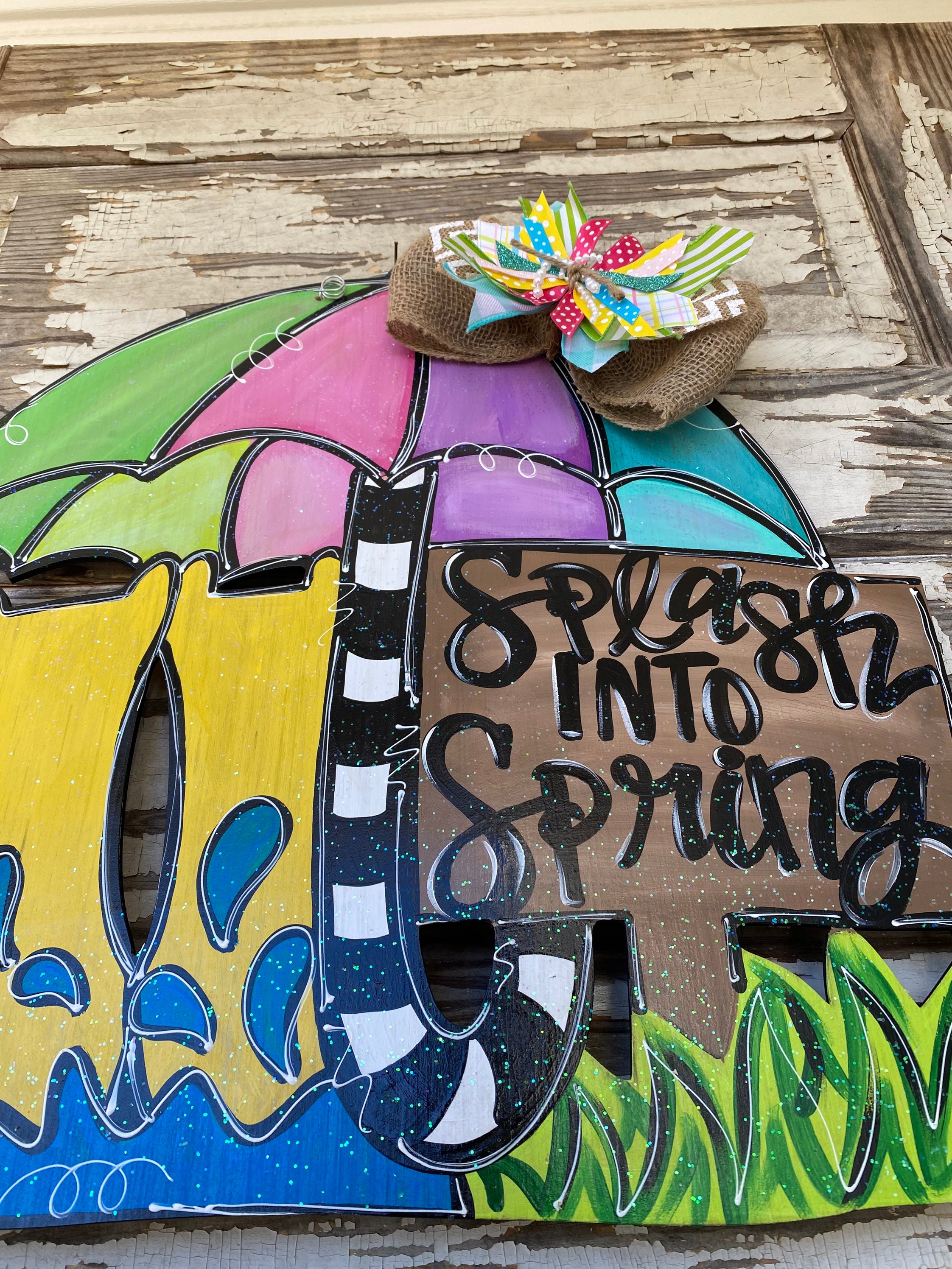 Spring Door Hanger Summer Door Hanger Spring Decor | Etsy