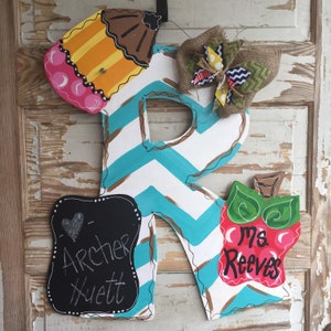 Teacher Door Hanger - Personalized Teacher Sign - Teacher Gift ...