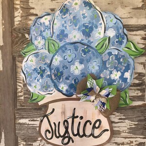 Spring Door Hanger- Hydrangea Wreath - Spring Decor - Door Decoration ...