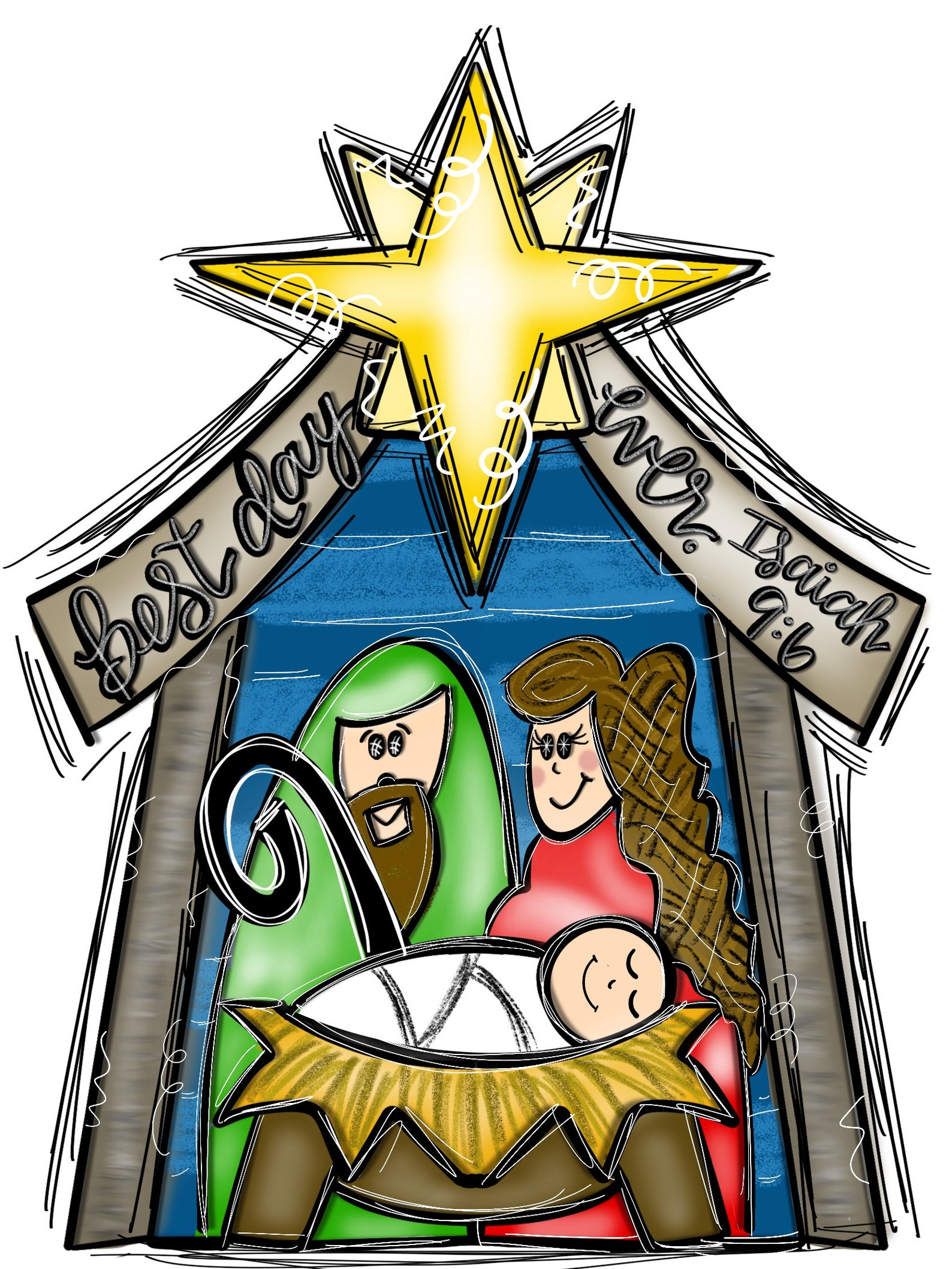 TEMPLATE Manger Template Door Hanger Template DIY Door | Etsy