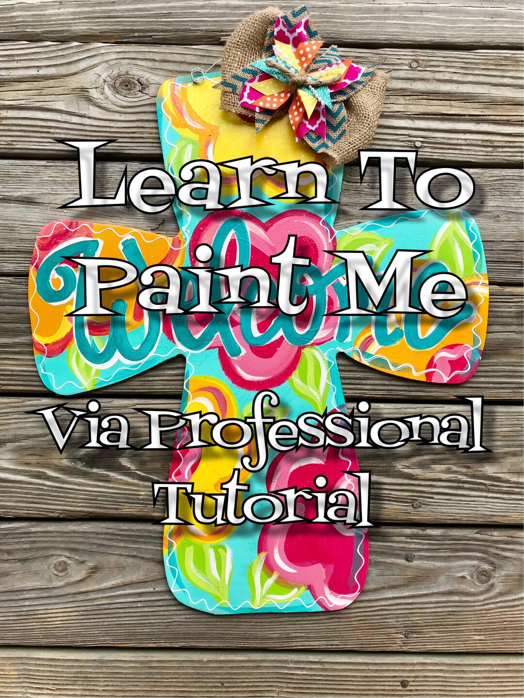 DIY Paint Tutorial - DIY Door Hanger Class - Virtual Paint Lesson ...