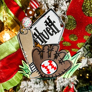 Personalized Christmas Ornament - Personalized Baseball Ornament ...