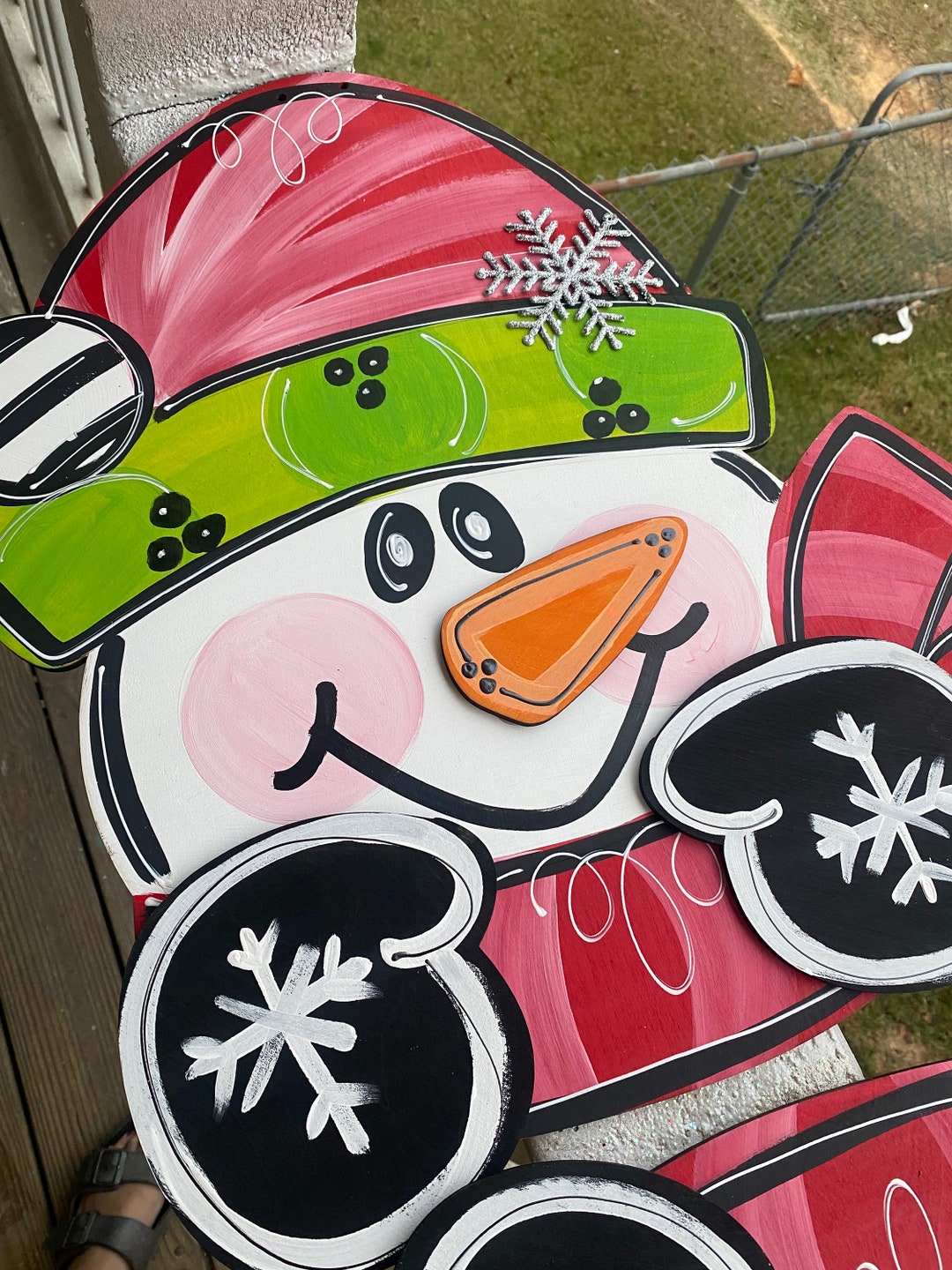 Snowman Door Hanger - Snowman Door Decor - Snowman Decor - Snowman ...