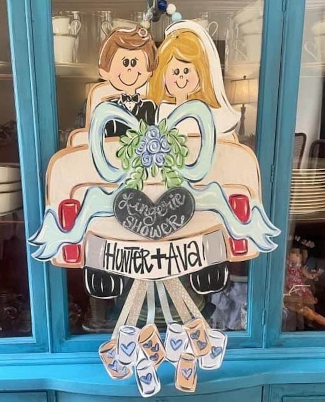 TEMPLATE Wedding Door Hanger Template - DIY Door Hanger -decor Template ...