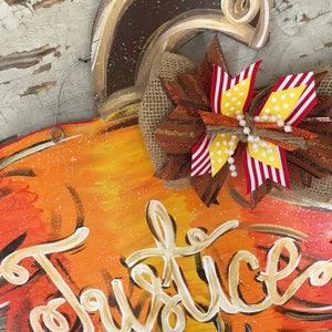 Personalized Fall Door Hanger - Autumn Door Hanger - Fall Door Decor ...