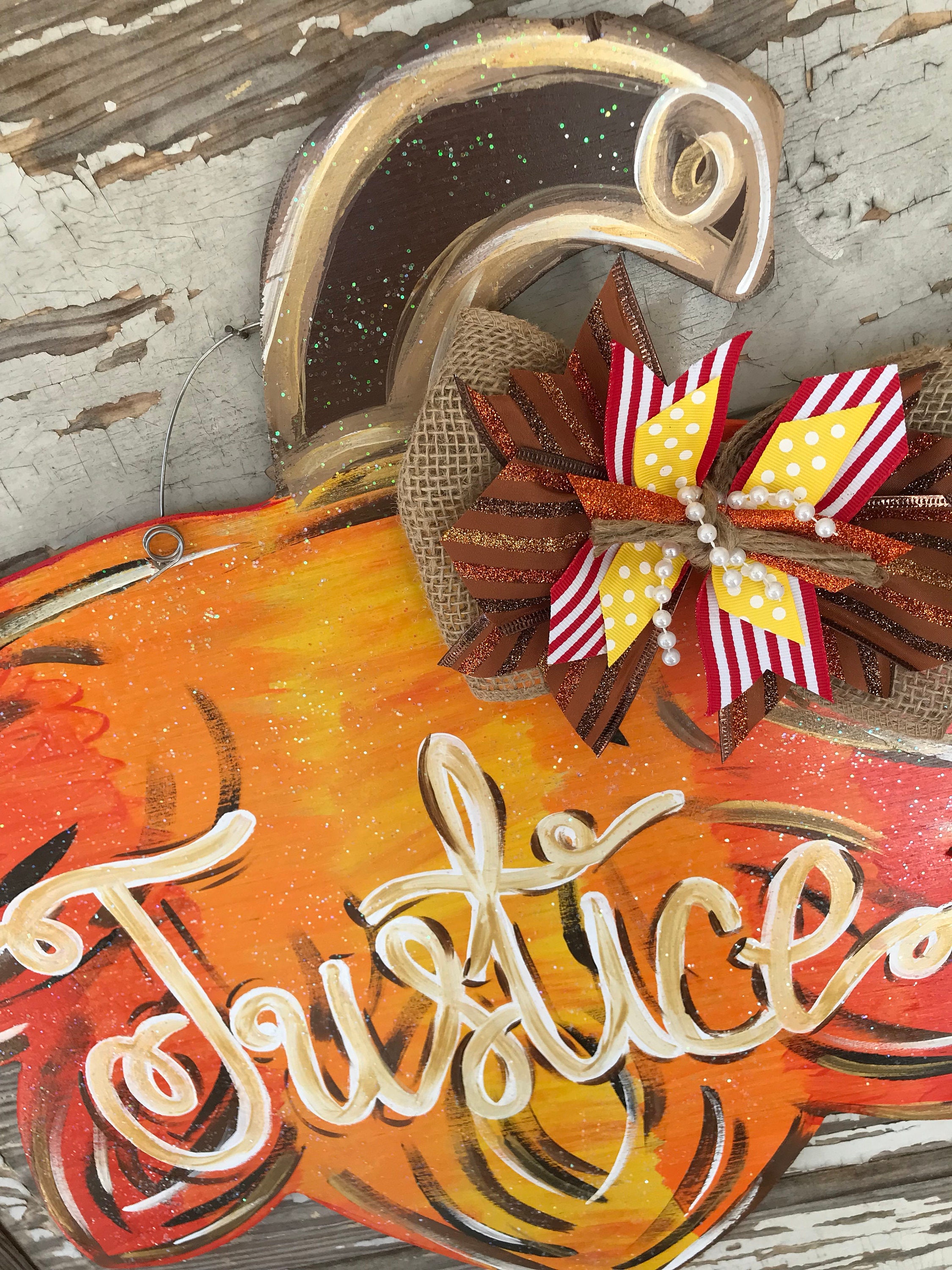 Personalized Fall Door Hanger - Autumn Door Hanger - Fall Door Decor ...