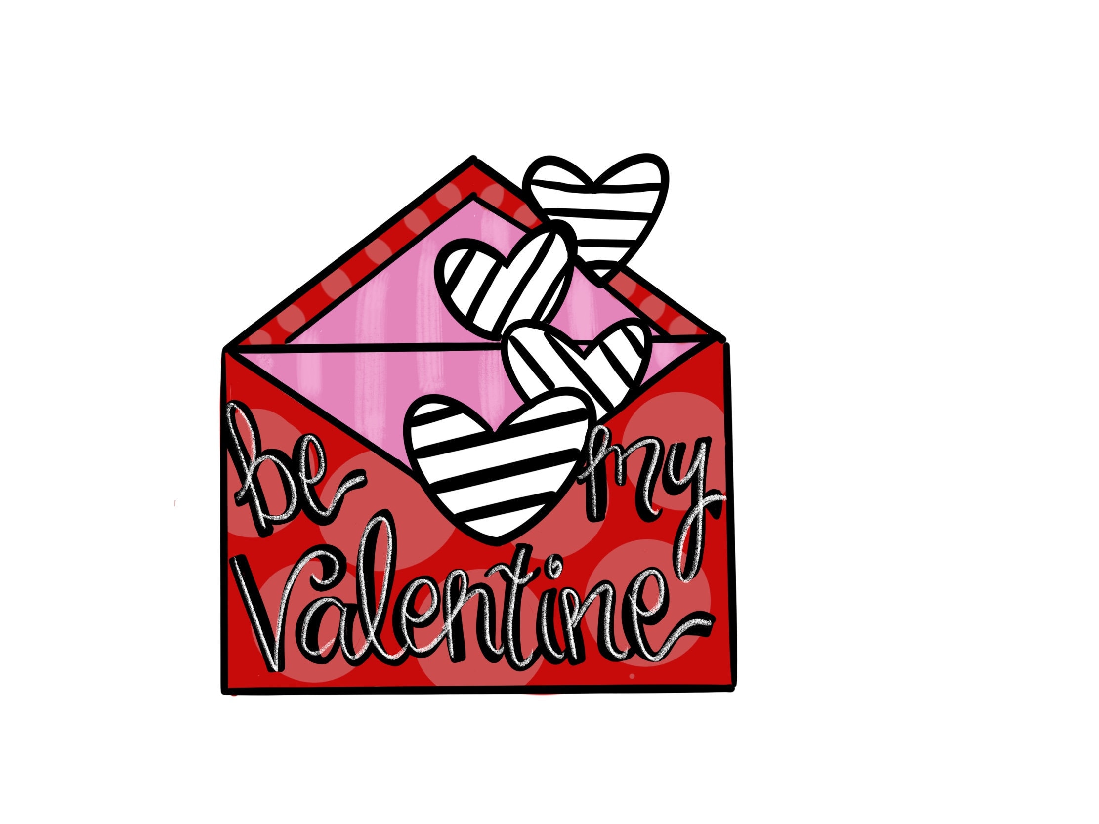 TEMPLATE Valentines Template Door Hanger Template DIY Door | Etsy