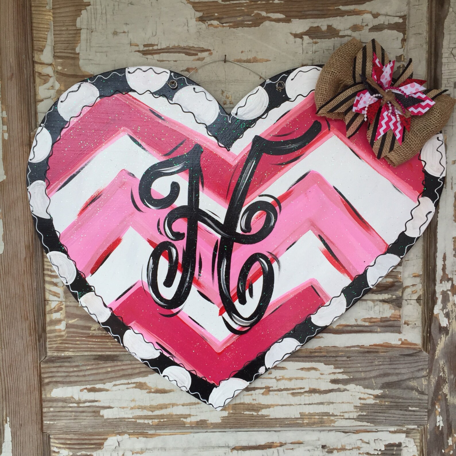 Valentine's Day Door Hanger Personalized Door Hanger - Etsy
