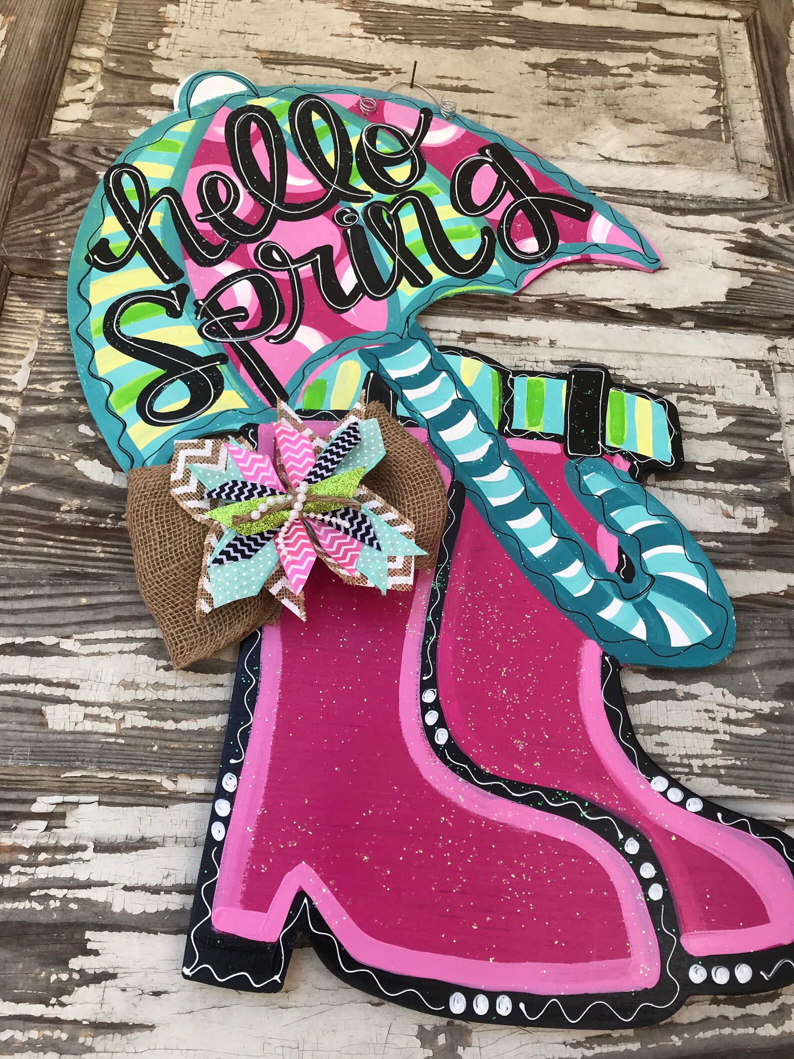 Spring Door Hanger - Summer Door Hanger - Spring Decor - Spring Door ...