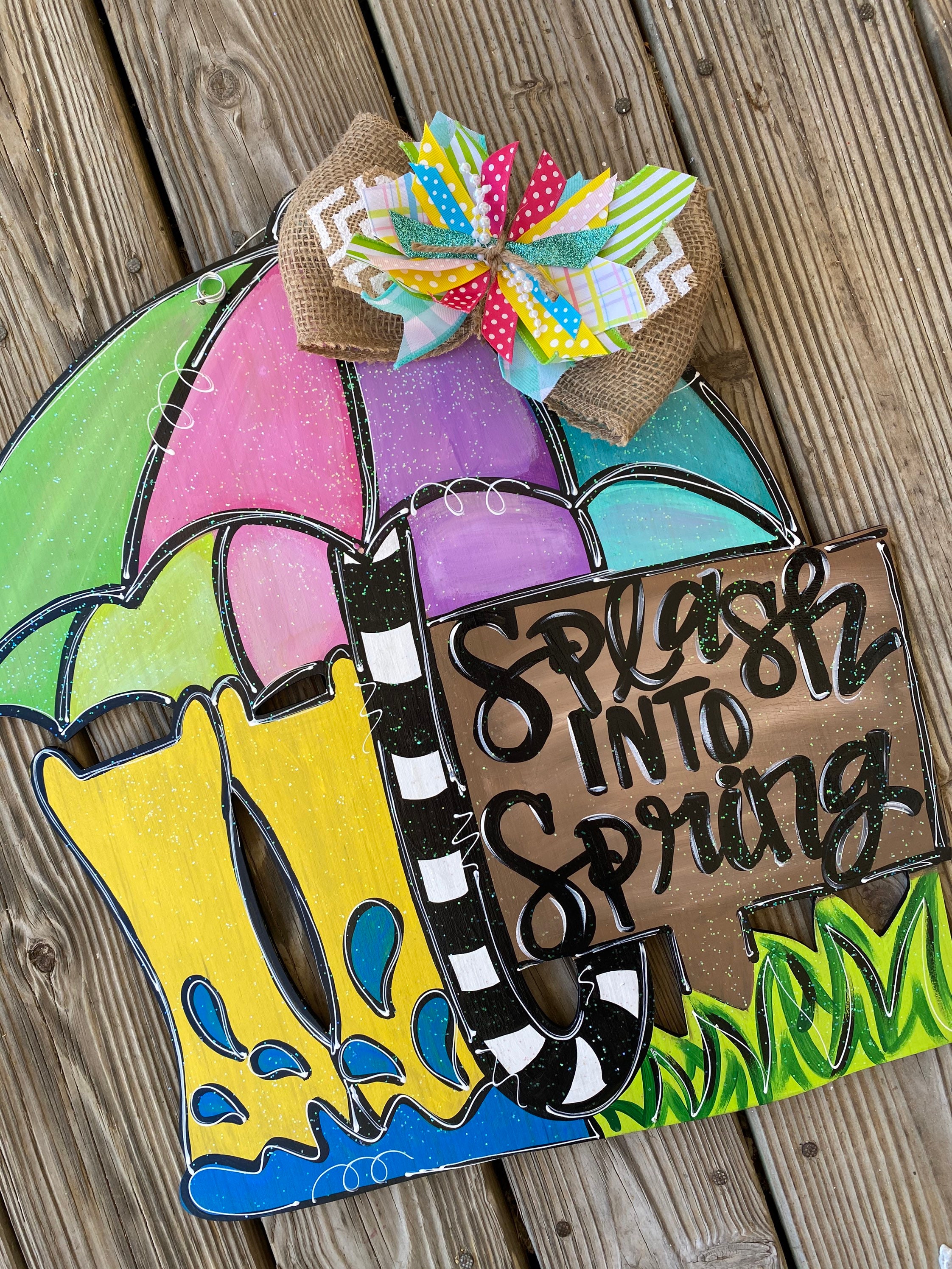 Spring Door Hanger - Summer Door Hanger - Spring Decor - Spring Door ...