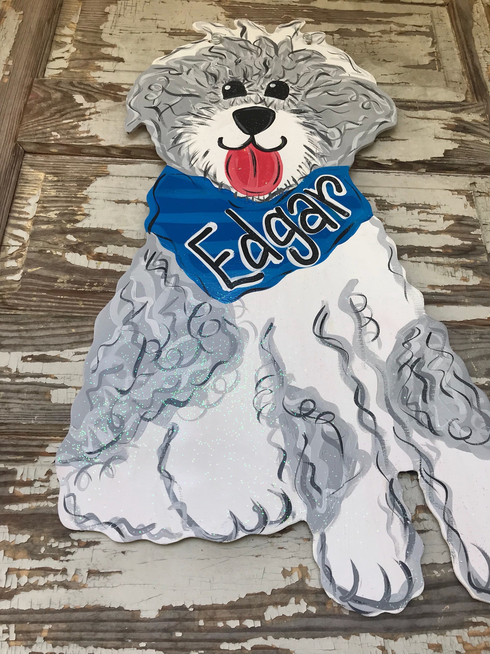 Dog Door Hanger - Dog Sign - Pet Door Hanger - Dog Wreath - Puppy Door ...