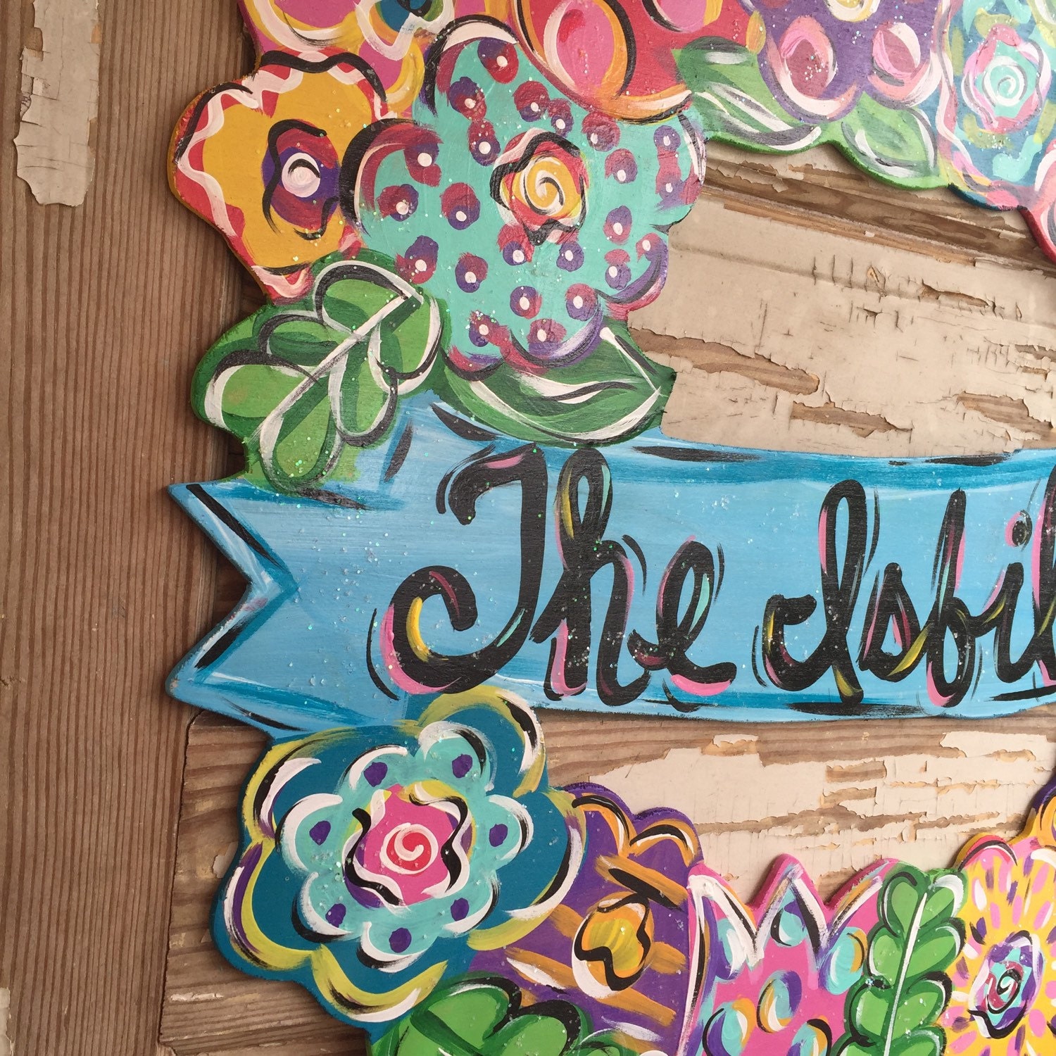 Spring Wreath Spring Door Hanger Floral Wreath Floral | Etsy