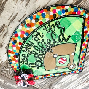 Baseball Door Hanger - Baseball Sign - Baseball Door Decor - Sports ...