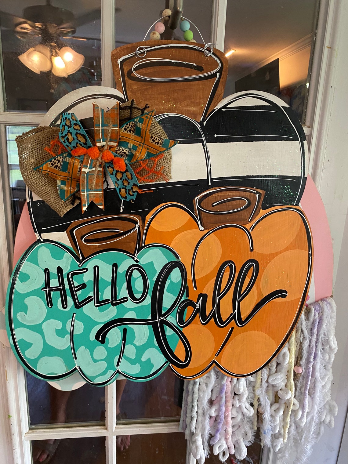 Fall Door Hanger - Pumpkin Door Hanger - Personalized Door Hanger ...
