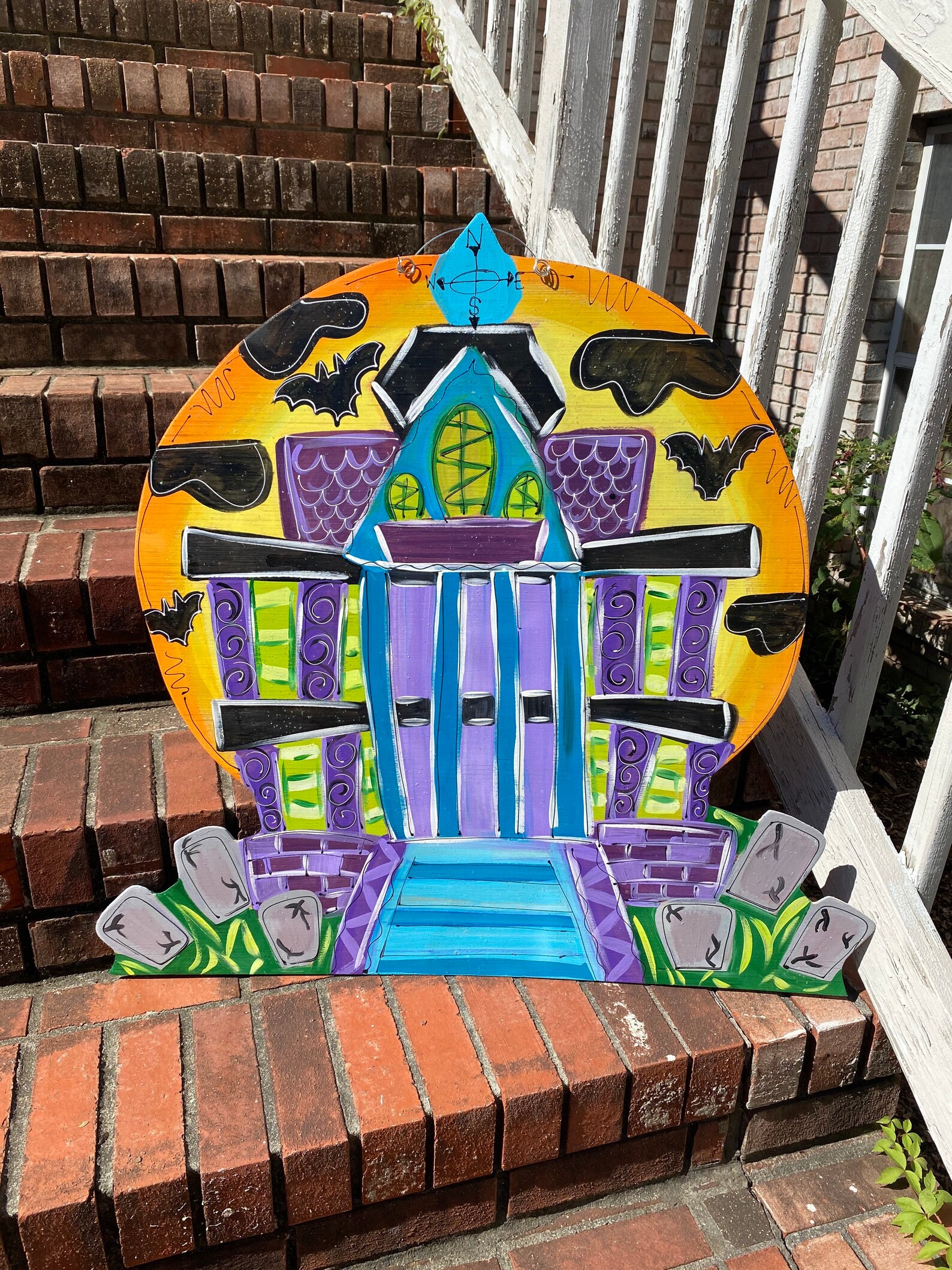 Halloween Door Hanger Haunted Door Hanger Door Hanger - Etsy