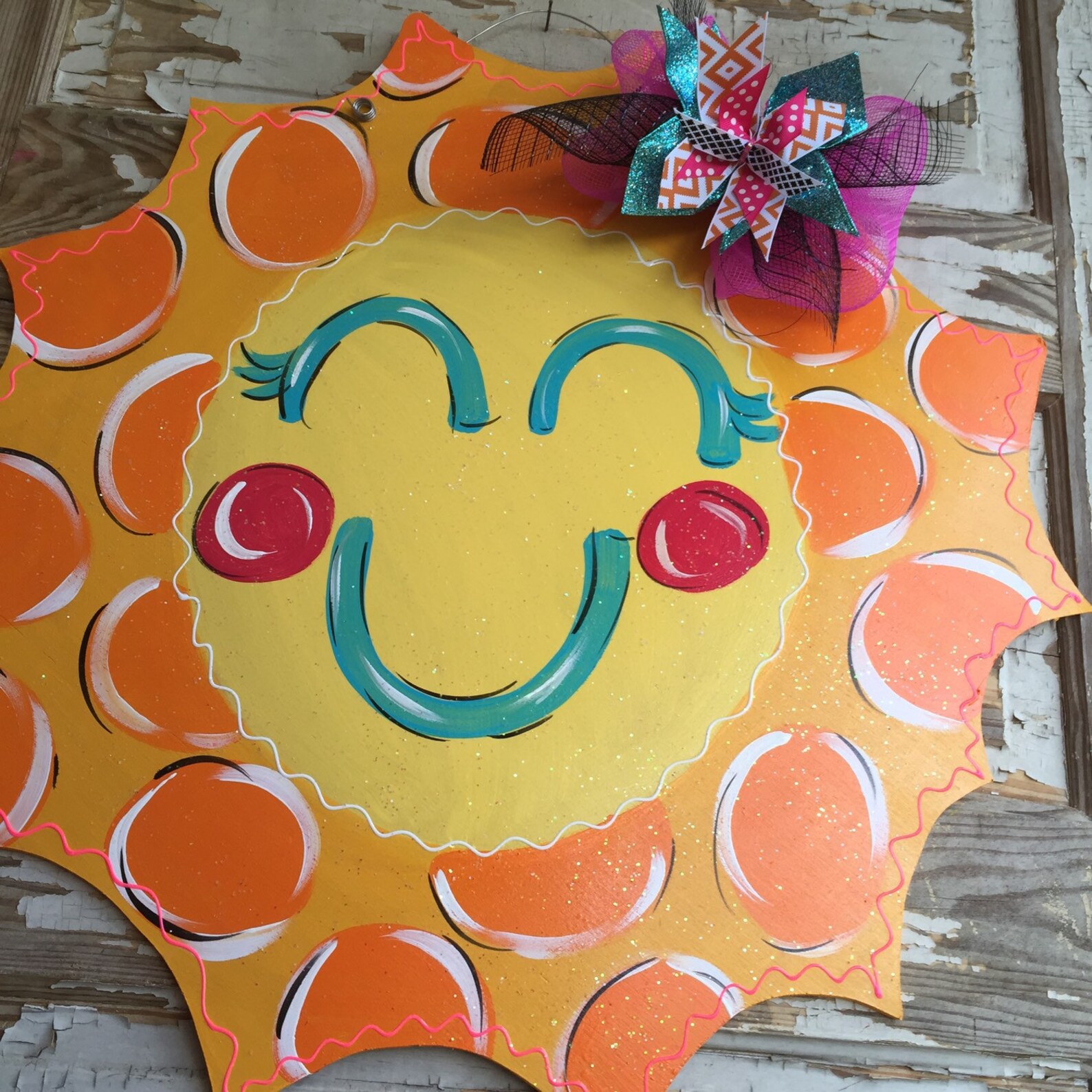 Sunshine Door Hanger Summer Door Decor Spring Door Hanger - Etsy