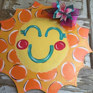 Sunshine Door Hanger - Summer Door Decor - Spring Door Hanger - Summer ...