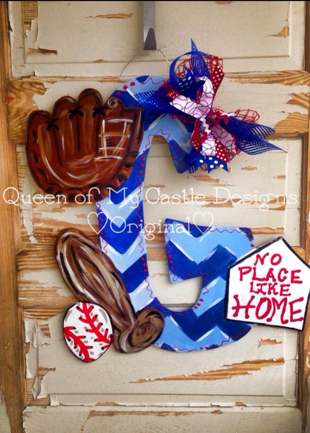 Baseball Door Hanger - Personalized Door Hanger - Baseball Mom ...