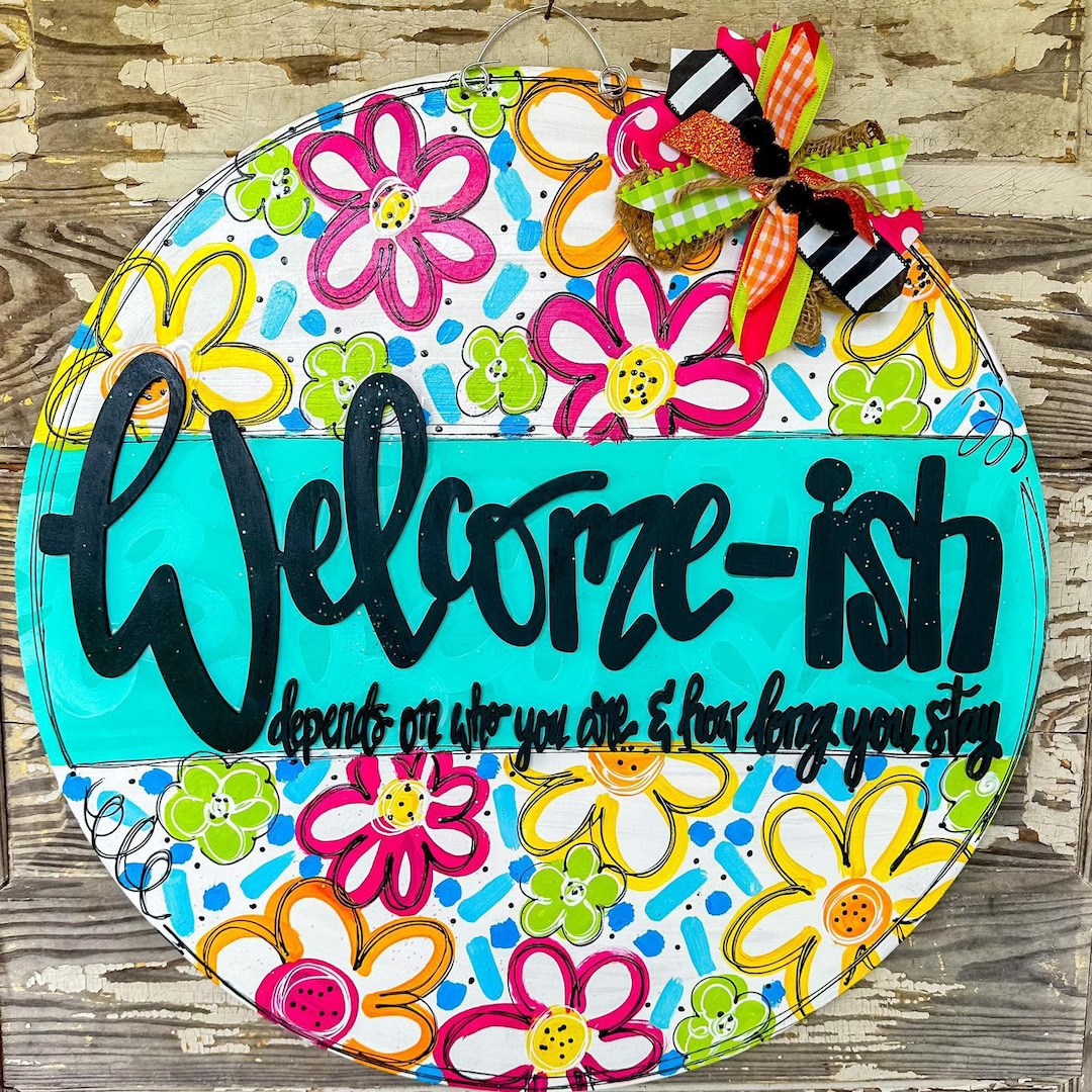 Spring Door Hanger - Summer Door Hanger - Spring Decor - Spring Door ...