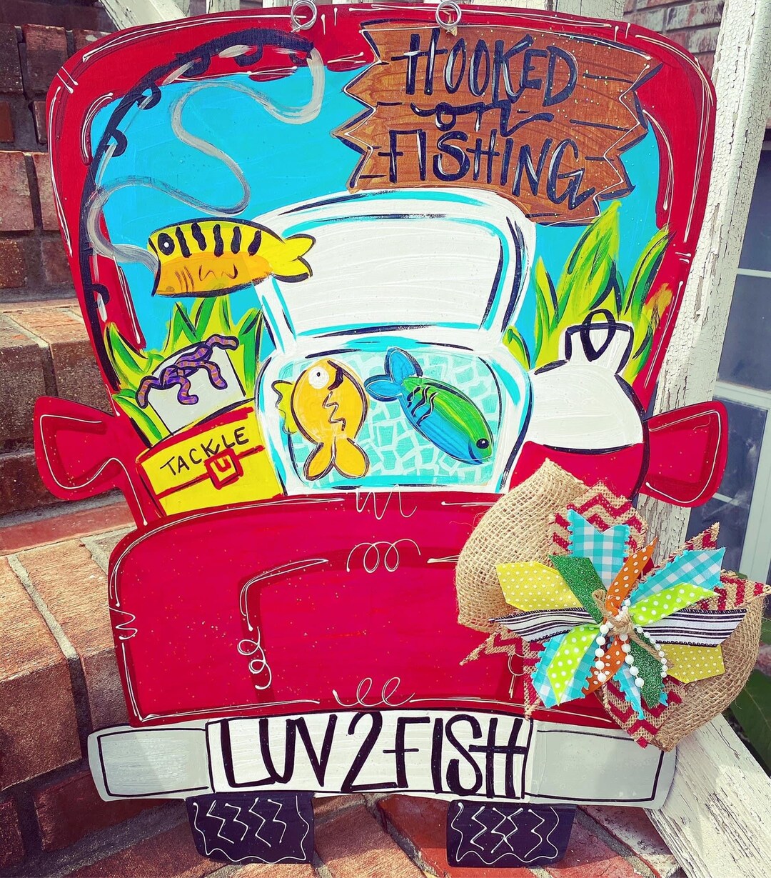 TEMPLATE Fishing Template - Door Hanger Template - Father's Day Hanger ...