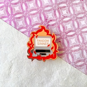 Writer Artist Author Enamel Pin Writers Work Fandom Fanfic Fanfiction ...