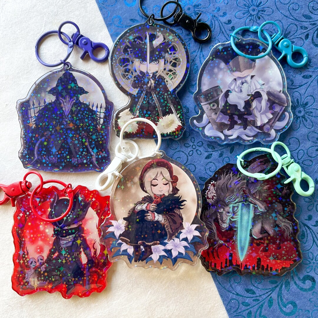 Bloodborne Lady Maria Doll Eileen Hunter Choir Ludwig Acrylic Keychain ...