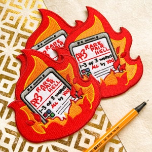 Iron on Patch Embroidered Fandom Fic Writer Author Rare Pair Hell ...