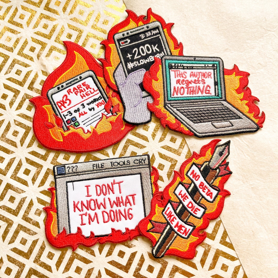 Iron on Patch Embroidered Fandom Fic Writer Author Rare Pair Hell ...