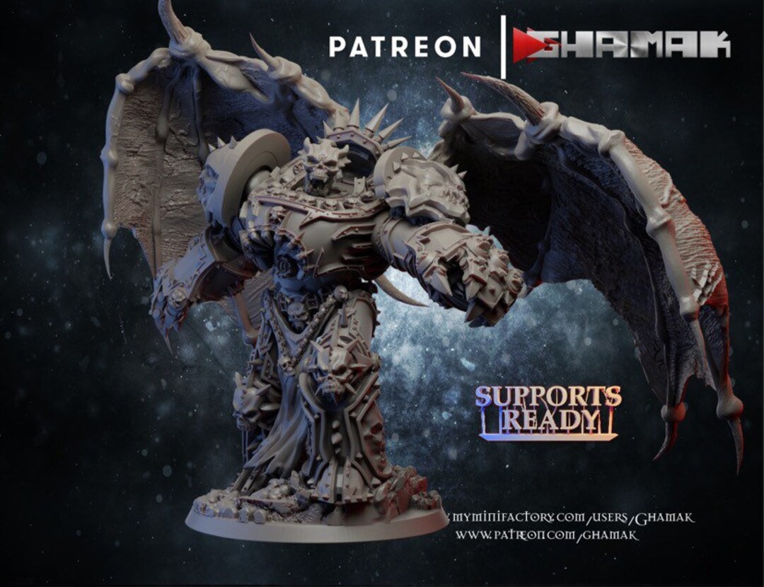 Lord of Hate Ghamak 3D Printed 28mm 150mm - Etsy