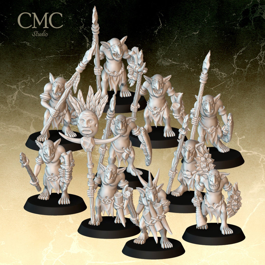 Scraplings Unit From the Feral Tribe Wild Ogres CMC Studio 3D Printed ...