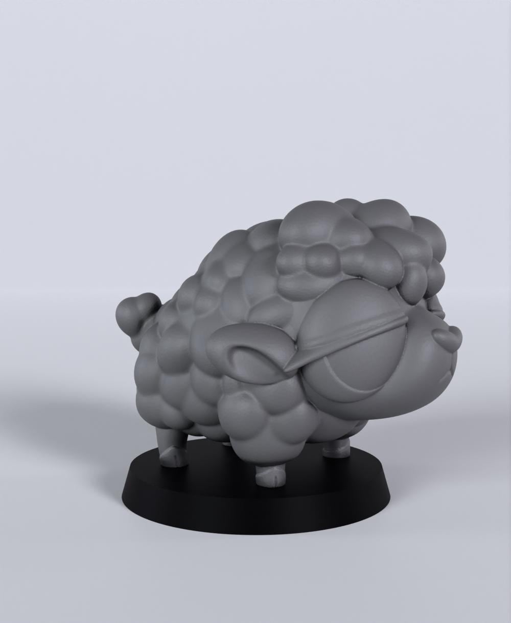 Sheep Chibi Forge 3D Printed 5e Dnd Inspired for FUN for Ttrpgs - Etsy