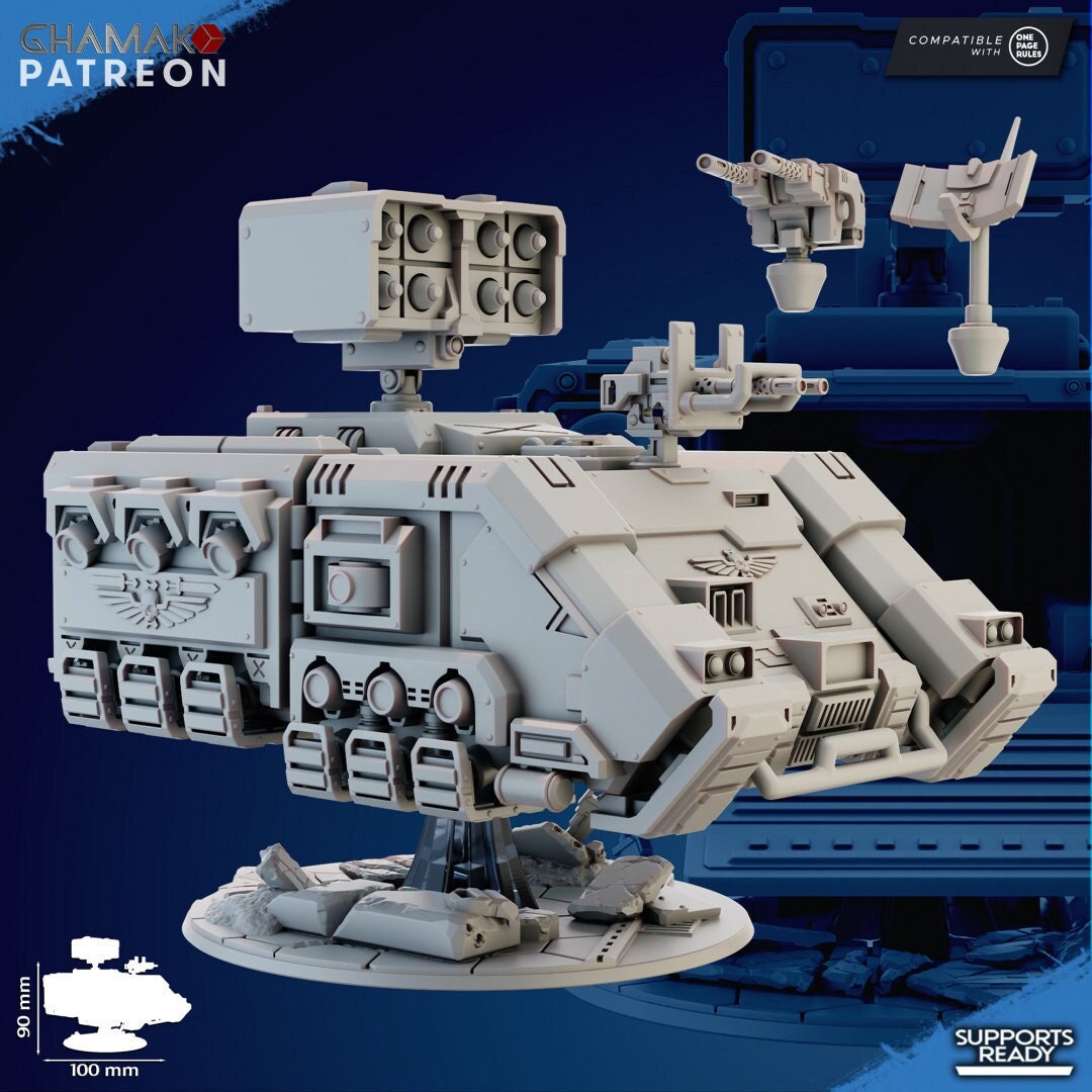Ajax APC Repulsor Tank Sidereum Knights Ghamak 28/32 Mm - Etsy