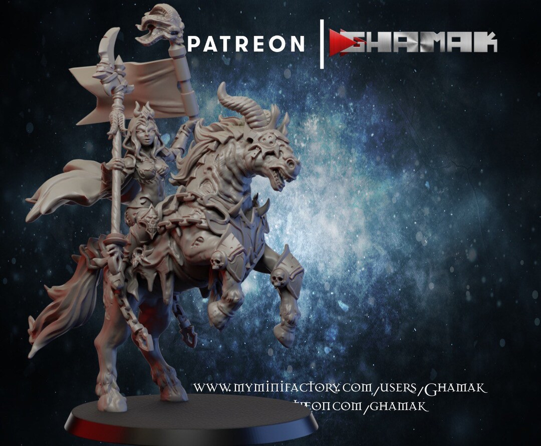 Witch Elf Cavalry Unit 3 Ghamak 3D Printed - Etsy