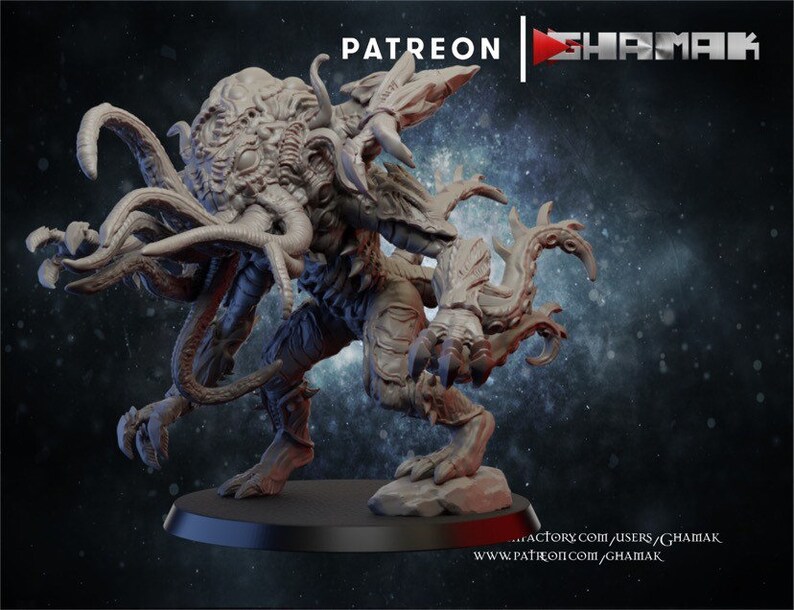 Chaos Hedonist Demon Army Ghamak 3D Printed - Etsy