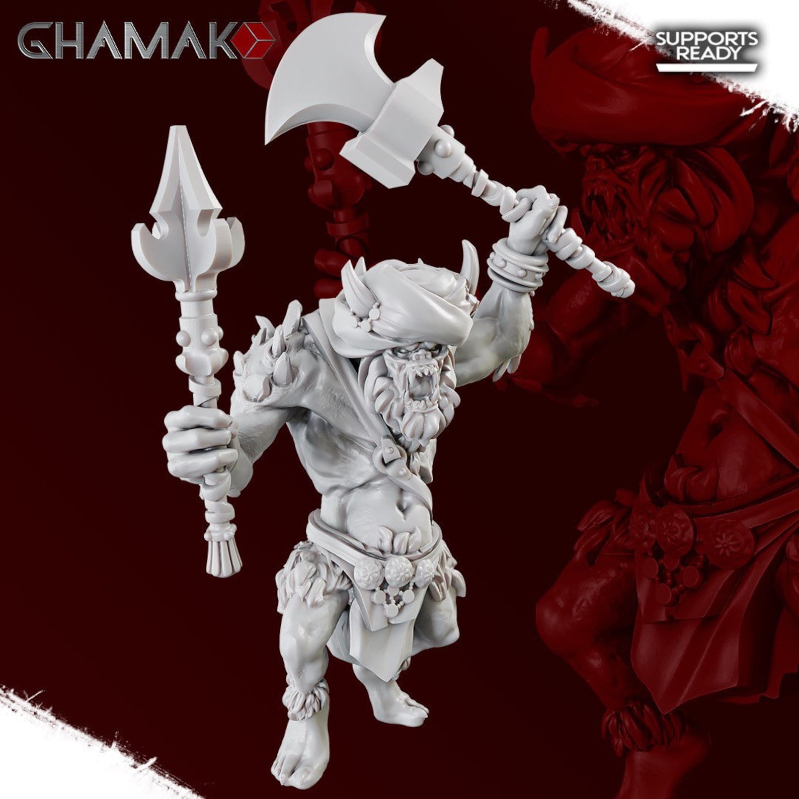 Persian Ogre Yeti 3 Ghamak 3D Printed 32 Mm Scale - Etsy