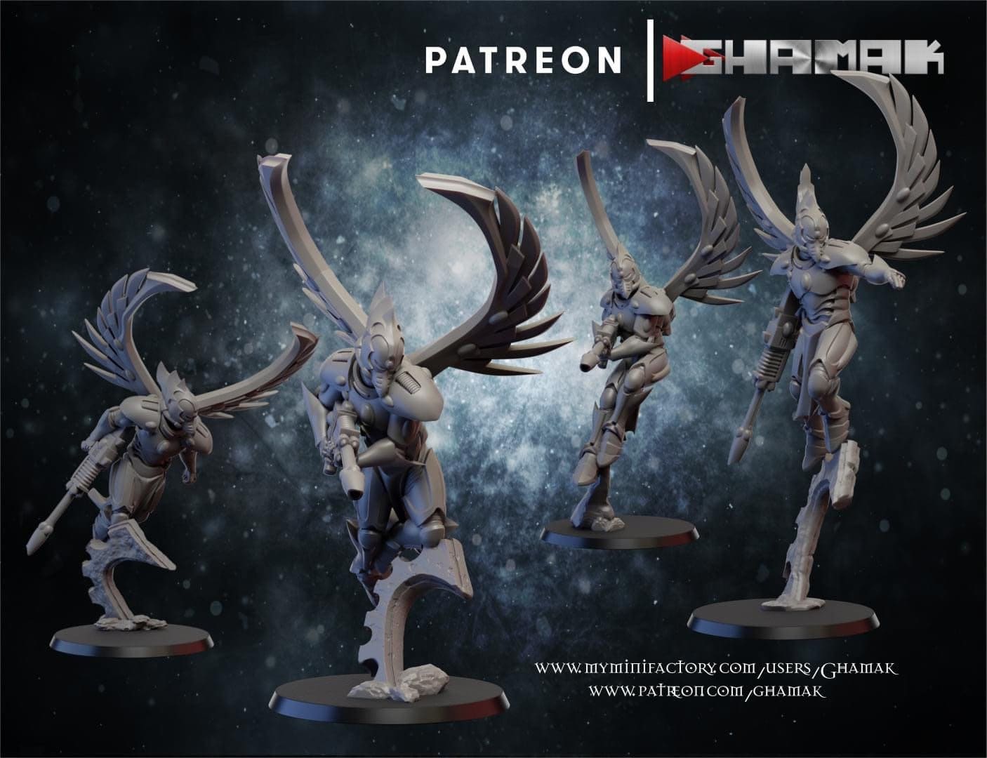 Toys & Games Ghamak Space Elf Swoops Unit of 5 Use as Aeldari Swooping ...