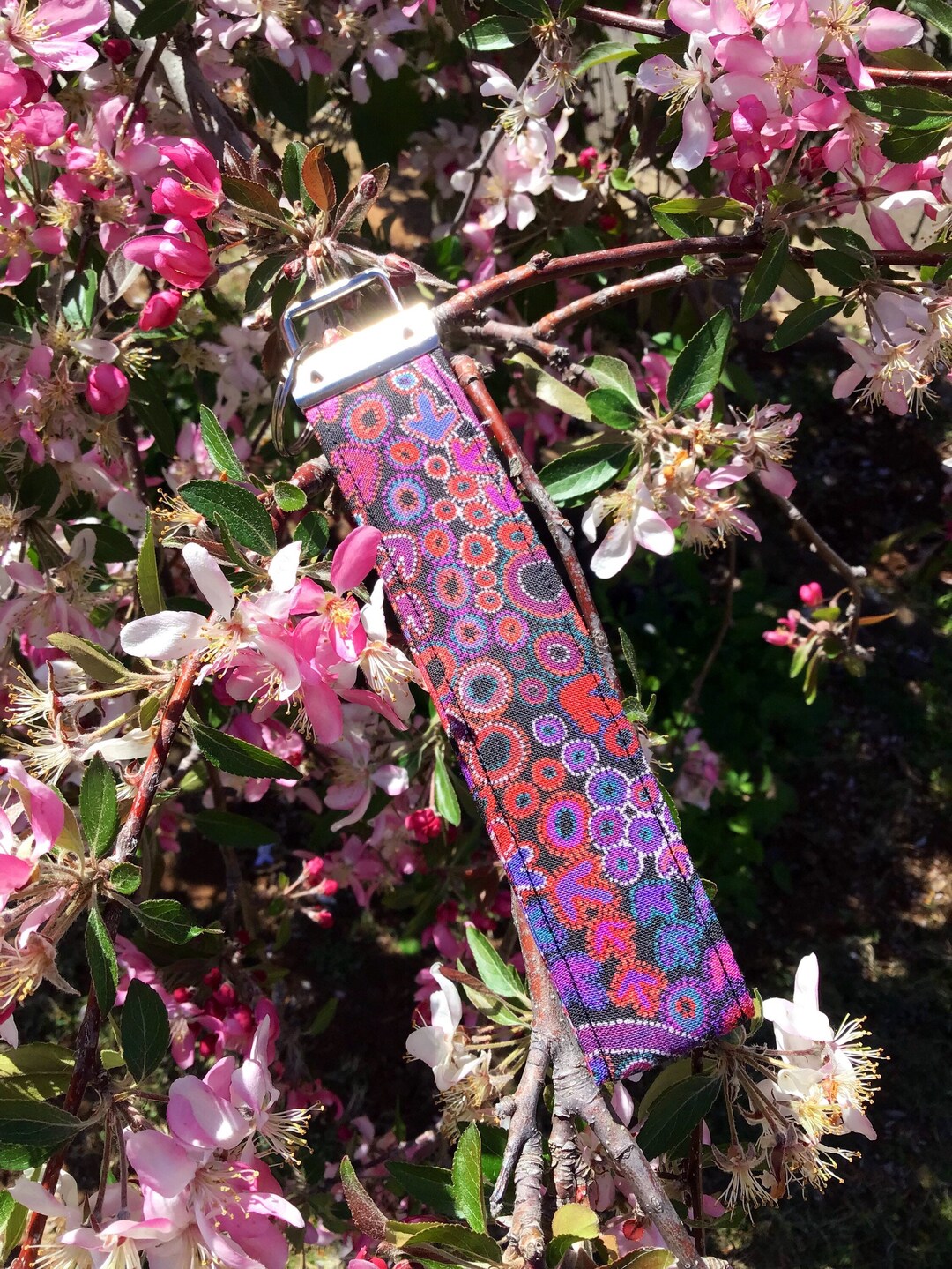 Aboriginal Art Fabric Key Ring - Etsy Australia