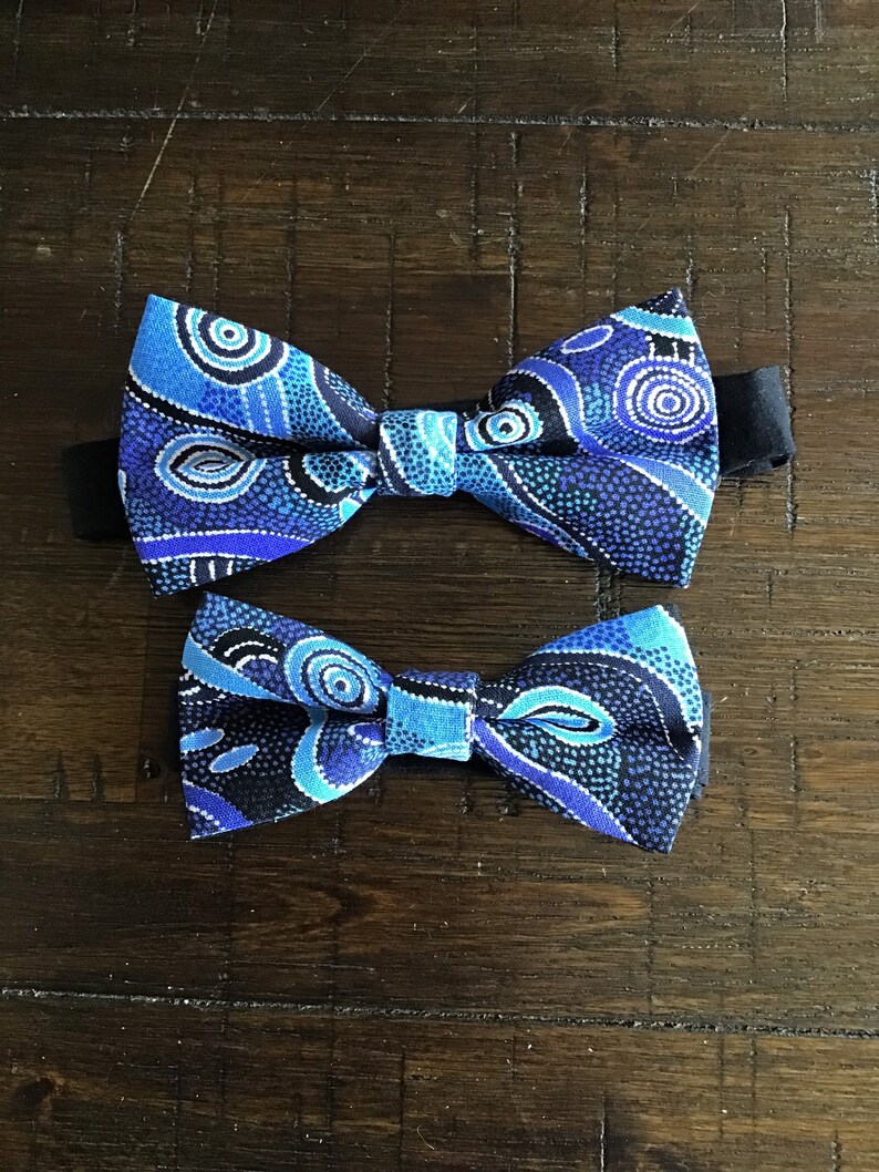 Bow Tie Australian Aboriginal Art Fabric for Both Adults and - Etsy