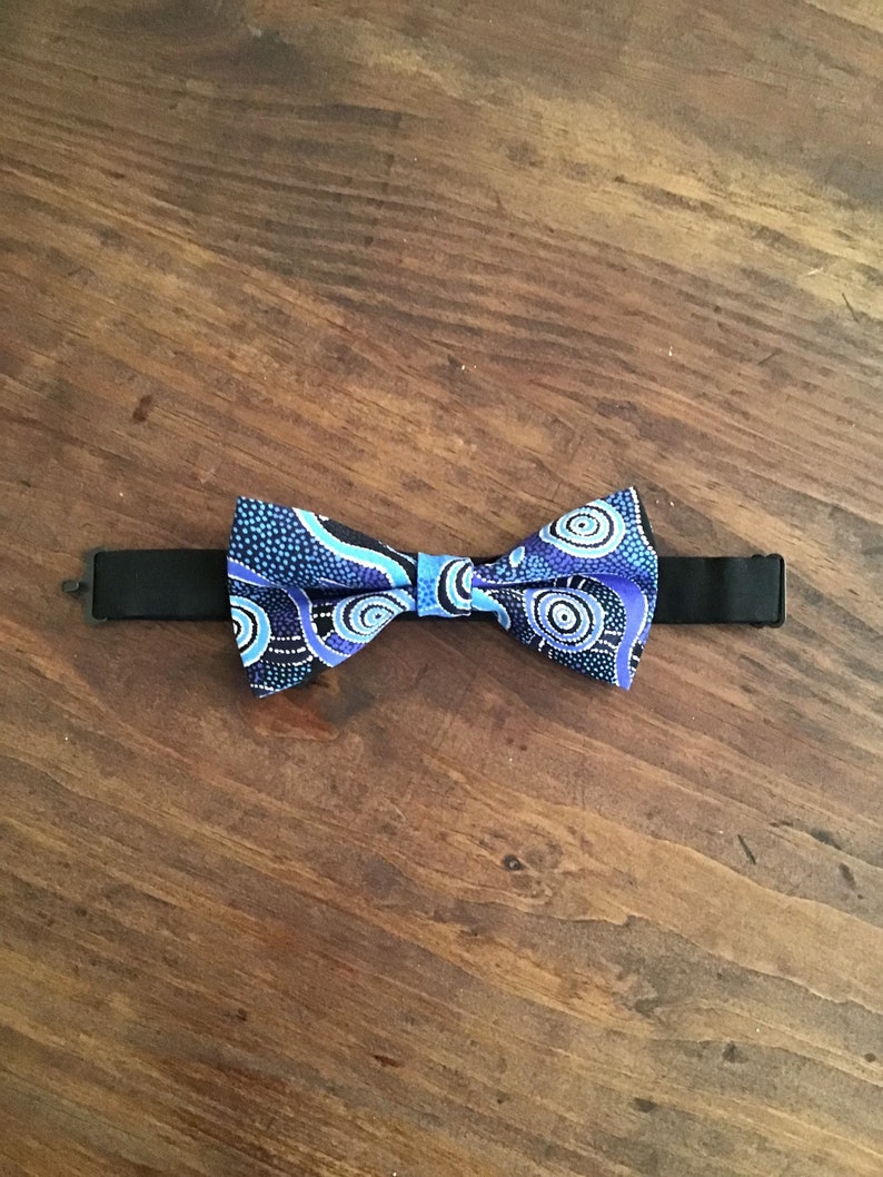 Bow Tie Australian Aboriginal Art Fabric for Both Adults and Children ...