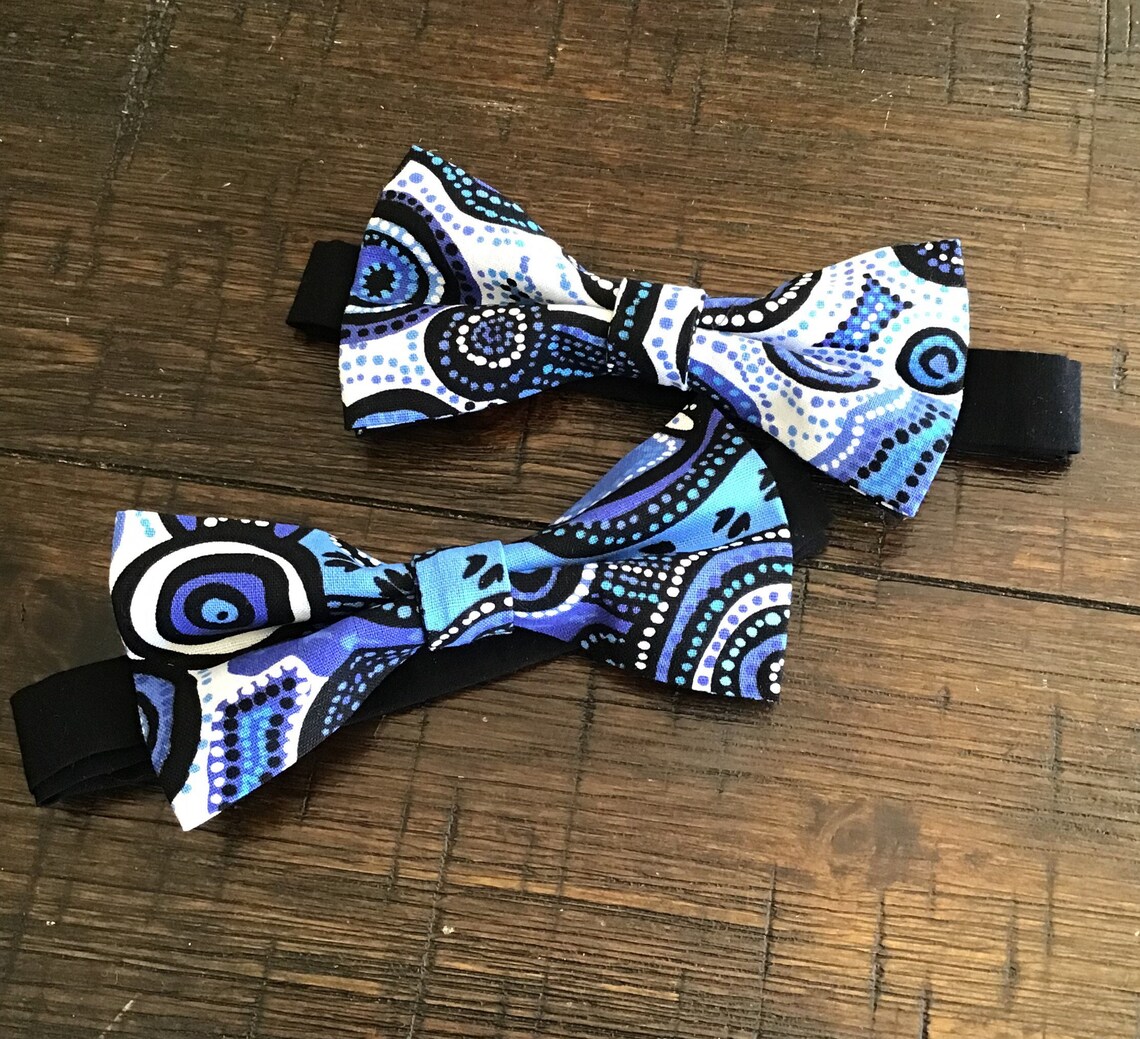 Bow Tie Australian Aboriginal Art Fabric for Adults and - Etsy Australia