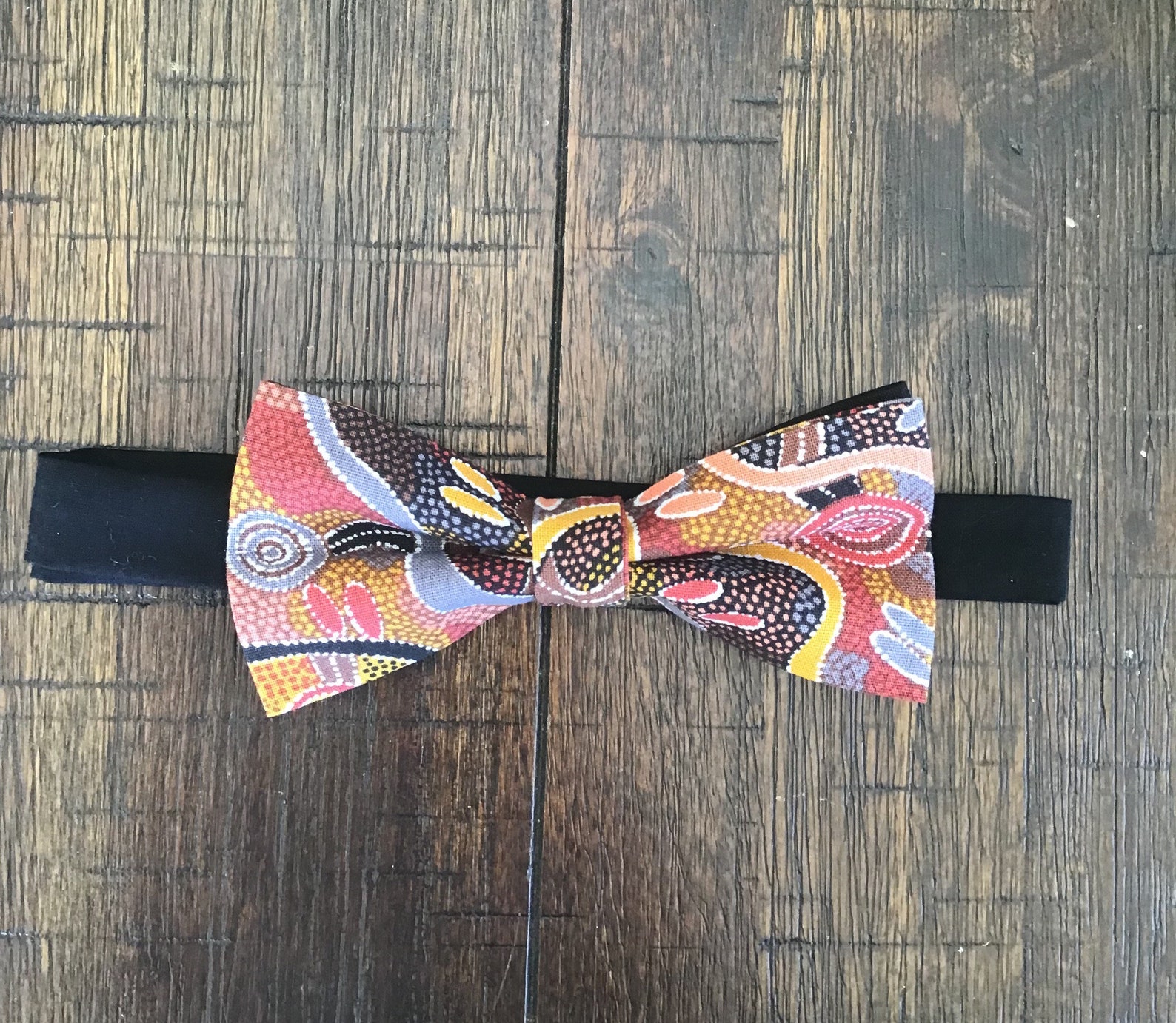 Bow Tie Australian Aboriginal Art Fabric for Both Adults and - Etsy